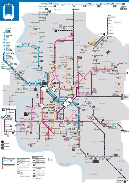 Linienplan Linienplan - Rheinbahn
