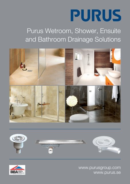 Purus Wetroom, Shower, Ensuite and Bathroom Drainage Solutions