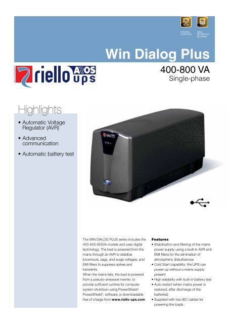Win Dialog Plus - Riello UPS
