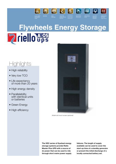 Flywheels Energy Storage - Riello UPS