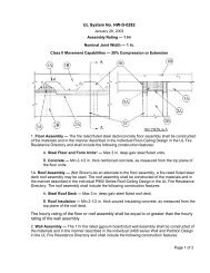 UL System No. HW-D-0060 - A/D Fire Protection Systems