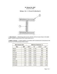 UL System No. HW-D-0315 Assembly Ratings - A/D Fire Protection ...