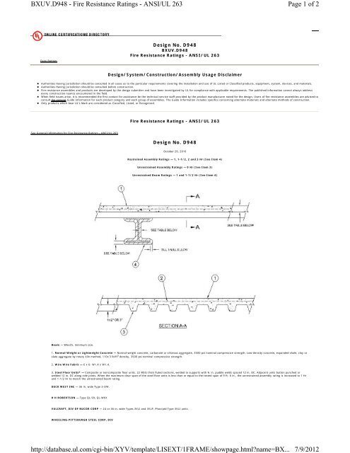 D948 - A/D Fire Protection Systems