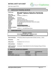 Bayer Nemacur Granular Nematicide - Material Safety Data Sheets
