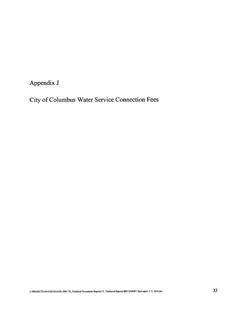 Darby Town Center Master Plan Appendix - Big Darby Accord