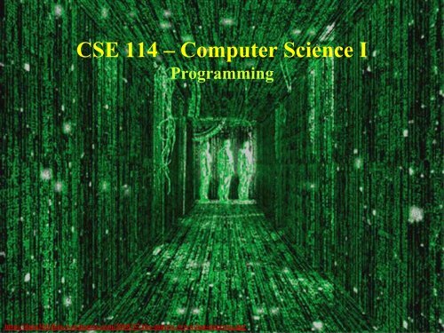 Cse 114 Computer Science I Lecture 1 Introduction