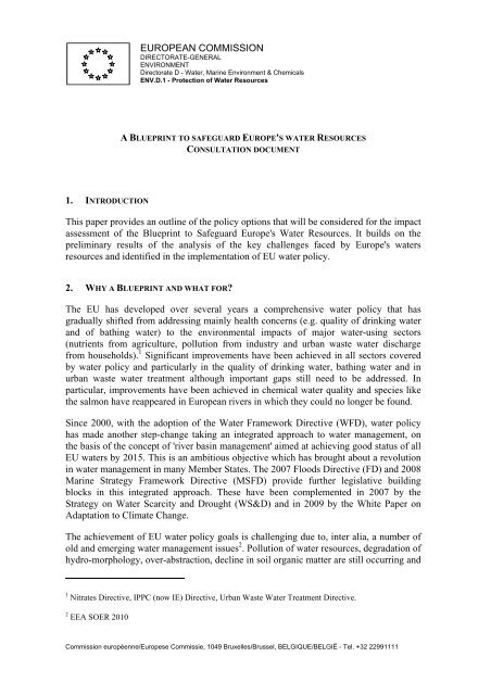 background consultation document - European Commission - Europa