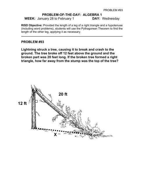PROBLEM-OF-THE-DAY: ALGEBRA 1