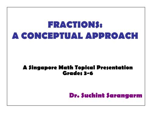 FRACTIONS: A CONCEPTUAL APPROACH