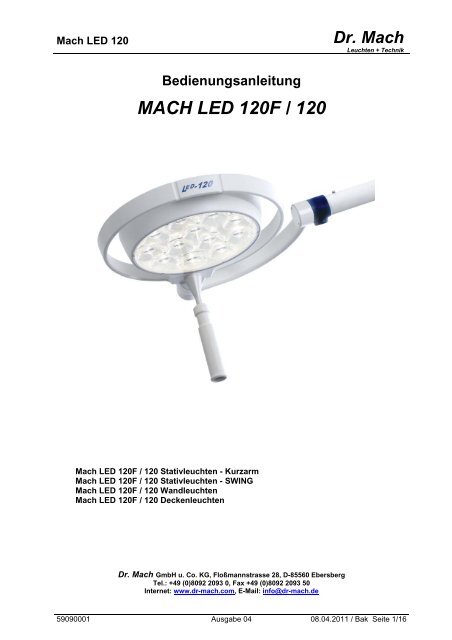 MACH LED 120F / 120 - Dr. Mach