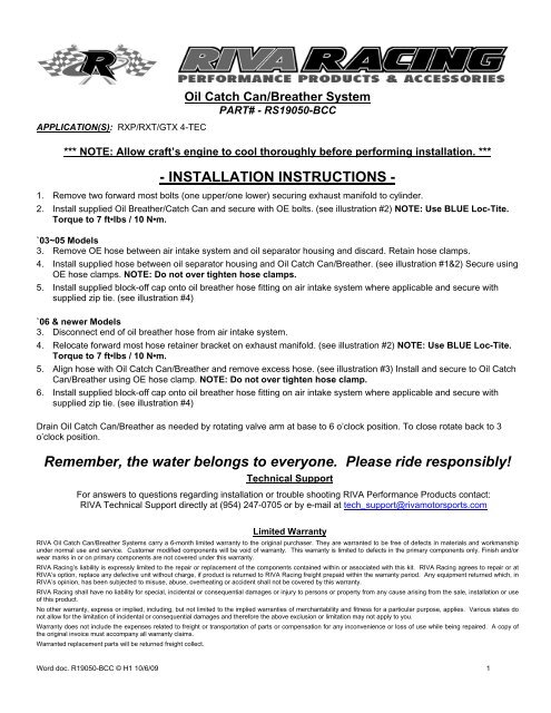 RS19050-BCC - RIVA Racing