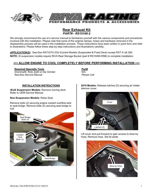 RS15100-2 - RIVA Racing