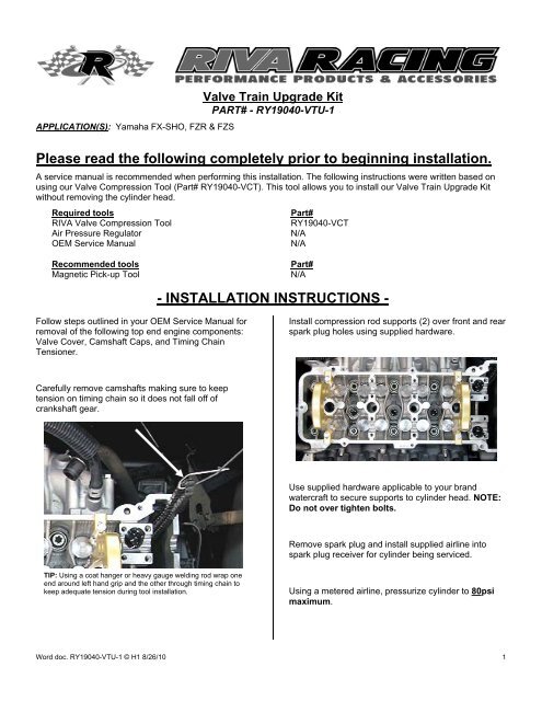 RY19040-VTU-1 - RIVA Racing