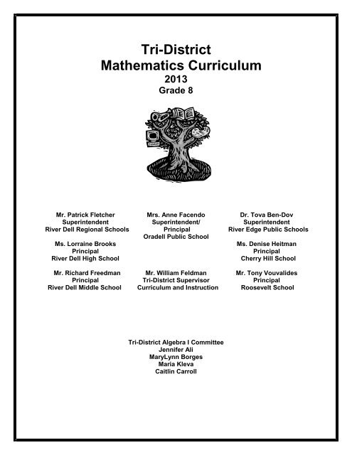 Grade 8 Math - River Dell Regional School District