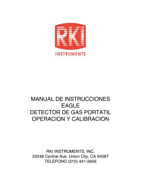MANUAL DE INSTRUCCIONES EAGLE ... - RKI Instruments