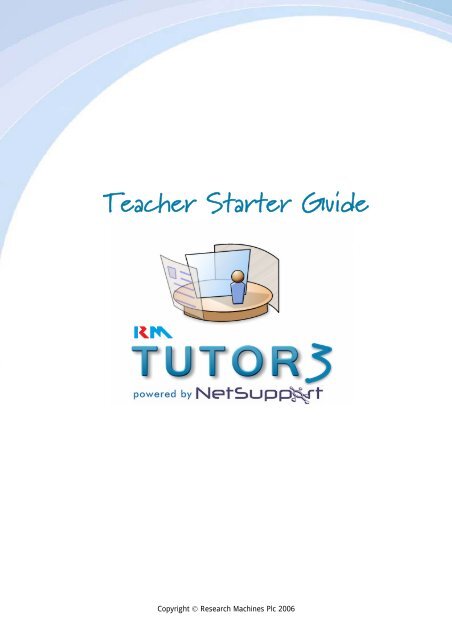 RM Tutor 3 - Staff Guide - RM.com