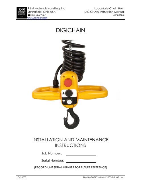 Download - R&M Materials Handling equipment