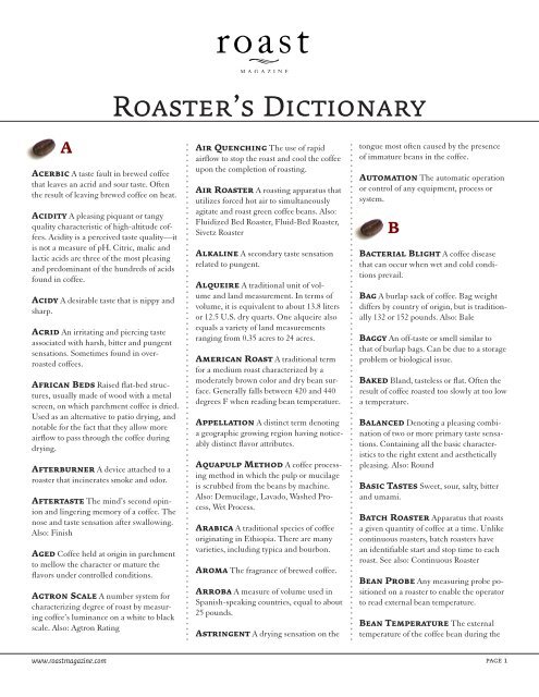 Download The Roaster s Dictionary Roast Magazine download-the-roaster-s-dictionary-roast-magazine
