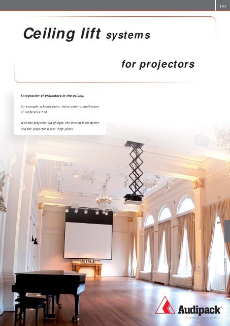 Audipack ceiling lift systems - AV-Concept