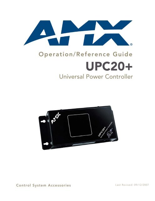 AMX universal Power/Motor controller 20A - Roche AV