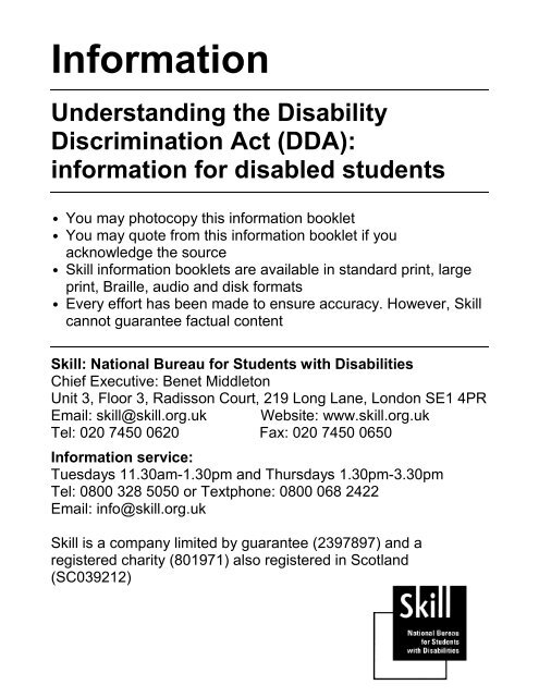 Understanding the Disability Discrimination Act - Trailblazers