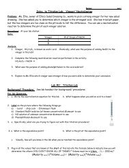 Titrations Practice Worksheet