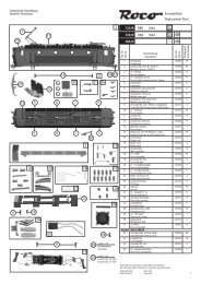 Spare part list - Roco