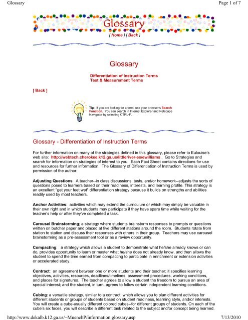 Differentiation of Instruction Terms - ROE #11