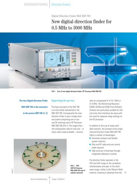 New digital direction finder for 0.5 MHz to 3000 ... - Rohde & Schwarz