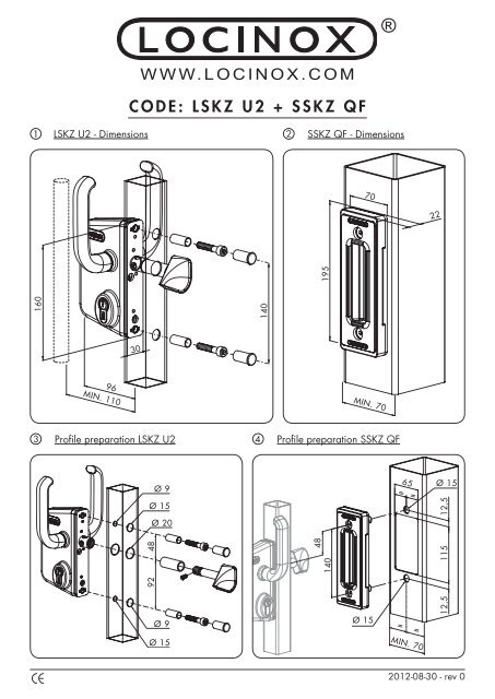 Locinox Sliding Gate Lock - Rolling Center