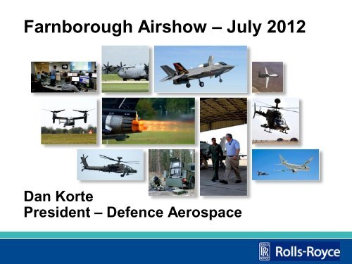 Defence Aerospace Investor briefing - Rolls-Royce