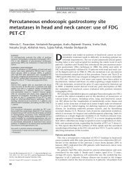 Percutaneous Endoscopic Gastrostomy Feeding Tube (PEG ... - SCAN