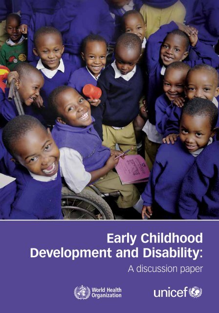 Early Childhood Development and Disability: - World Health ...