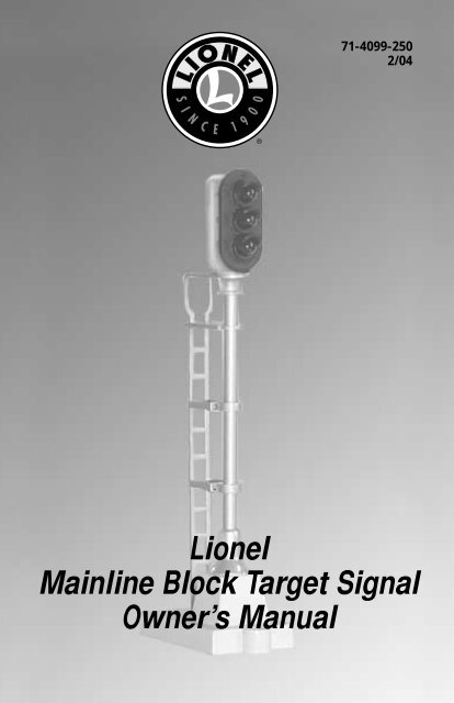 Mainline Block Target Signal - Lionel