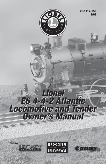 Lionel E6 4-4-2 Atlantic Locomotive and Tender Owner's Manual ...