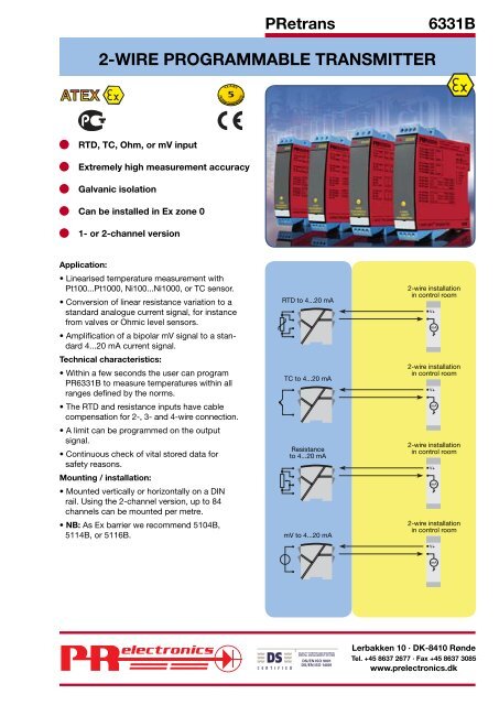 2-WIRE PROGRAMMABLE TRANSMITTER
