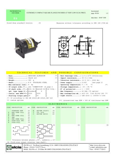 E6 - ELCIS ENCODER srl