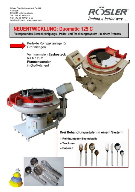 NEUENTWICKLUNG: Duomatic 125 C
