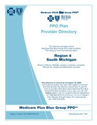 Medicare Plus Blue PPO manual - Blue Cross Blue Shield of Michigan