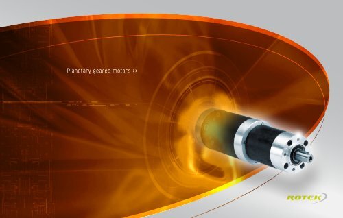 Planetary geared motors >> - ROTEK