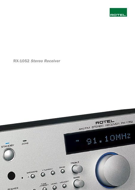 RX-1052 Stereo Receiver - Rotel