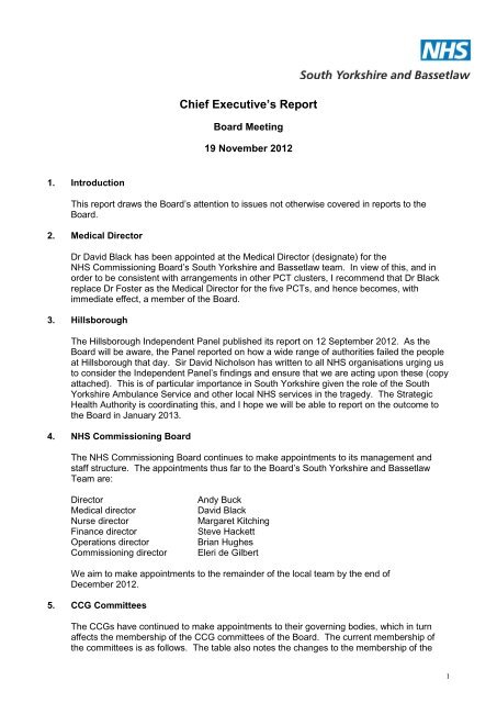 06a - Chief Executives Report.pdf - NHS Rotherham