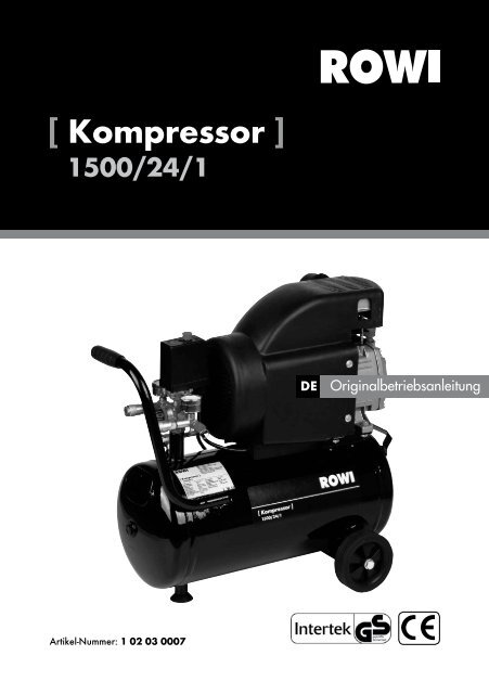 Bedienungsanleitung - Rowi