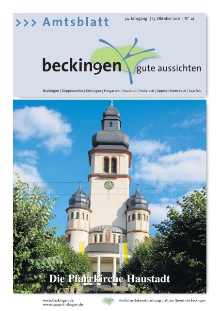 Die Pfarrkirche Haustadt - Gemeinde Beckingen