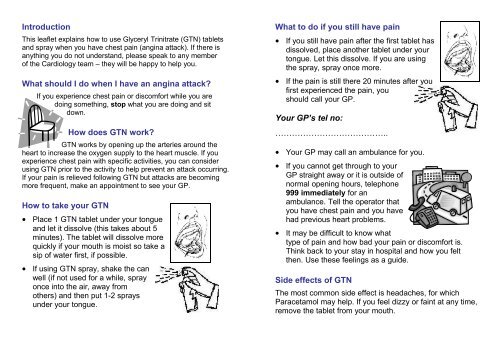 How to take your GTN What to do if you still have - The Royal ...