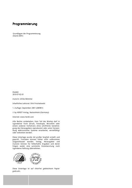 Grundlagen der Programmierung - RRZN