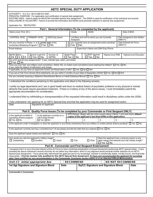 Part I. General Information (To be completed by the applicant)