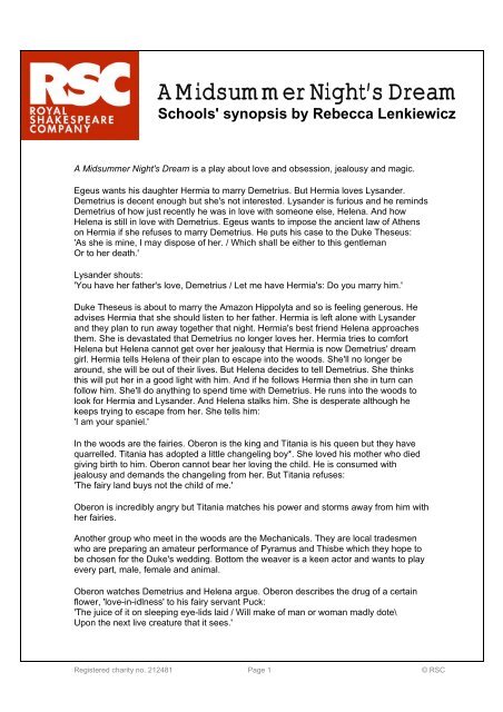 Words to Describe Helena From a Midsummer Night's Dream