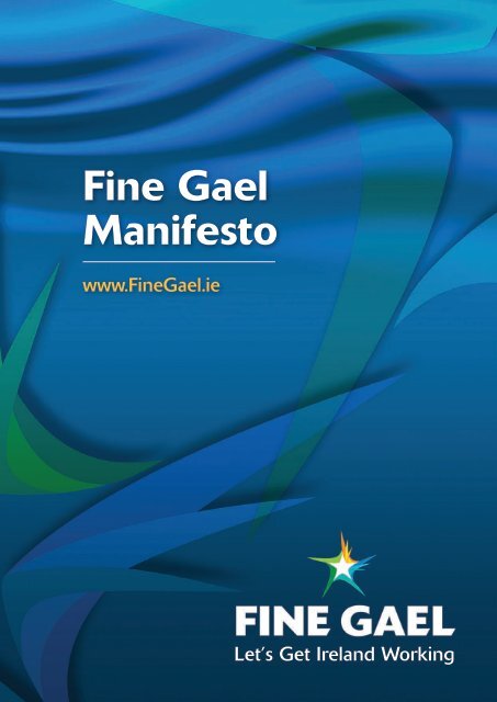 Fine Gael Manifesto