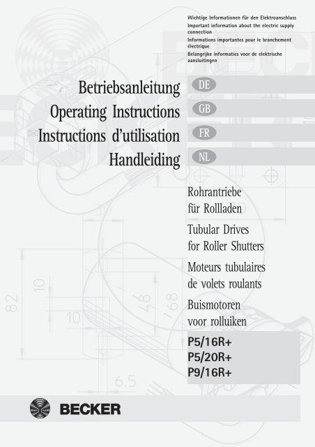 Rohrmotor Becker Pico R+